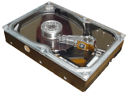 Clear hard drive store